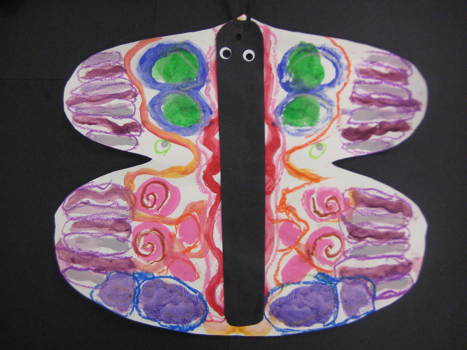 Experiments in Art Education: Symmetrical Butterflies