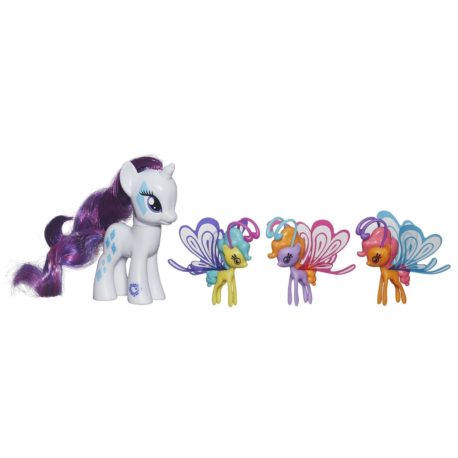 Buttonbelle, Rarity and Trixie Friendship Flutters Brushable Found ...