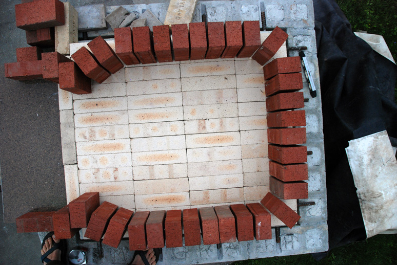To Build a Brick Oven (2010): Day 5 - Firebrick Hearth
