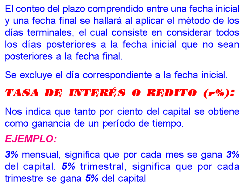 QUÉ ES LA REGLA DE INTERÉS SIMPLE EJEMPLOS