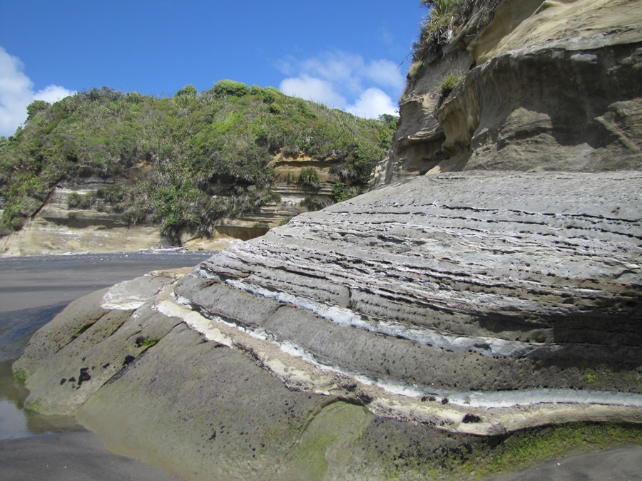 photographing New Zealand: taranaki coast rock formations