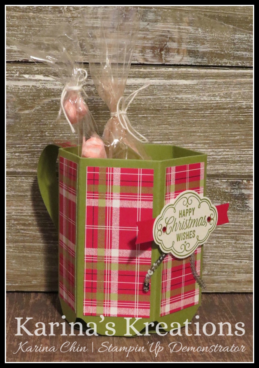 Make a cute paper cup gift holder with this easy template! - Karina ...