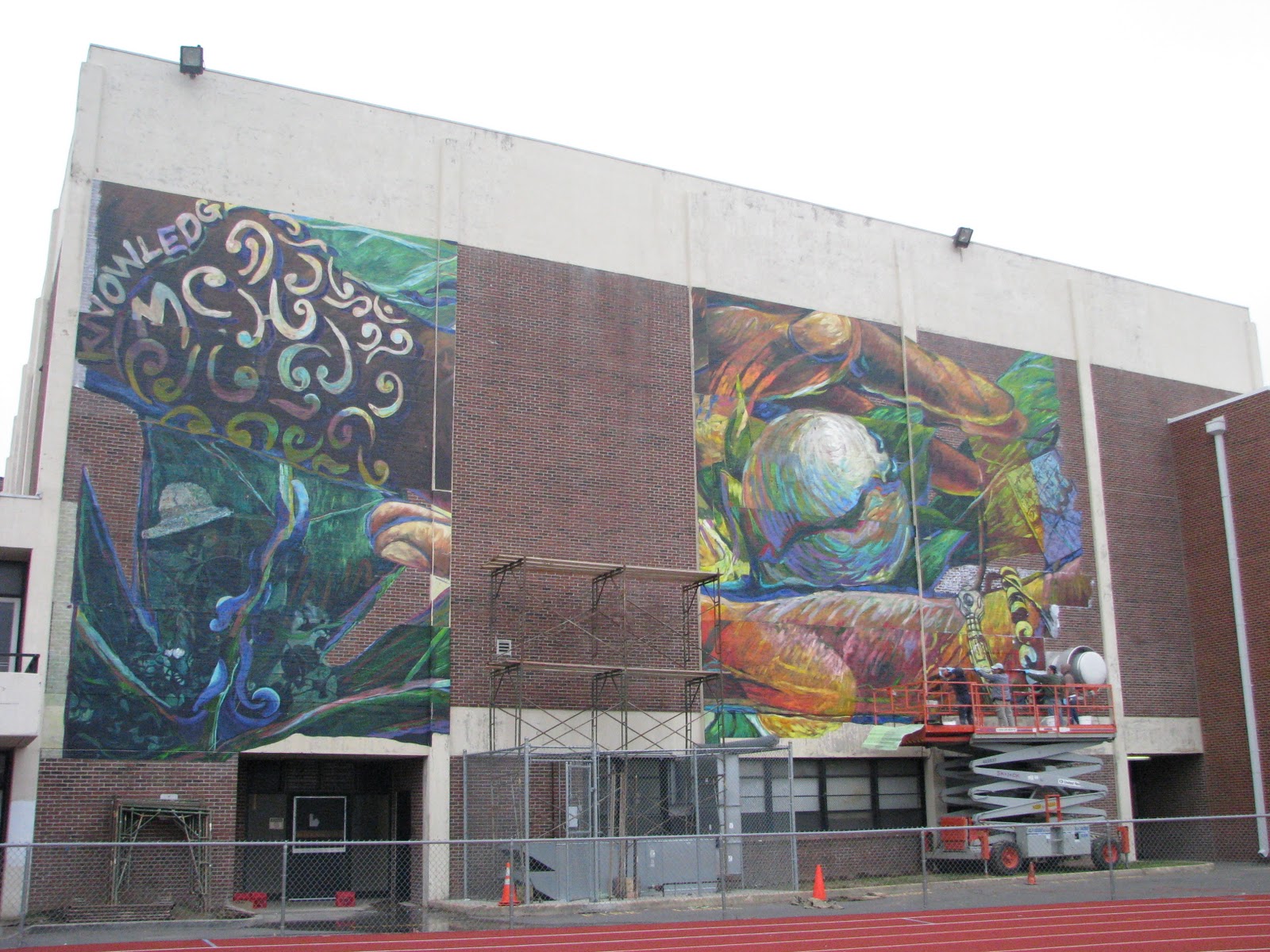 UrbanArt: "Interbeing" Mural at Central High School by Josh Sarantitis