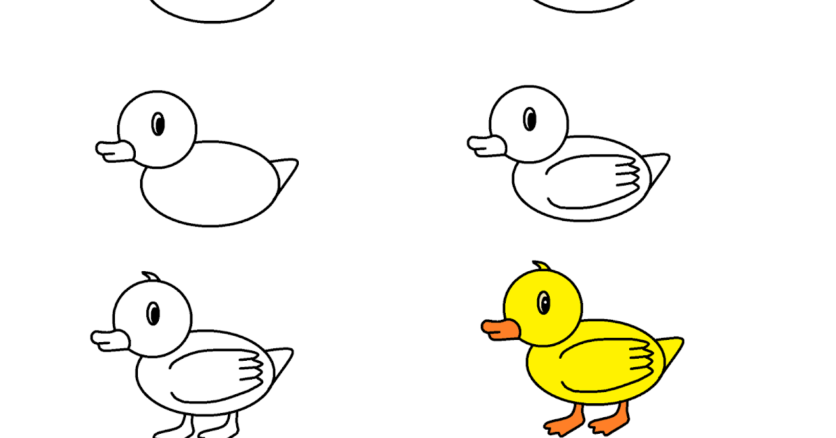 Bila mama Kukunka,bio tata Taranta: Kako nacrtati patkicu