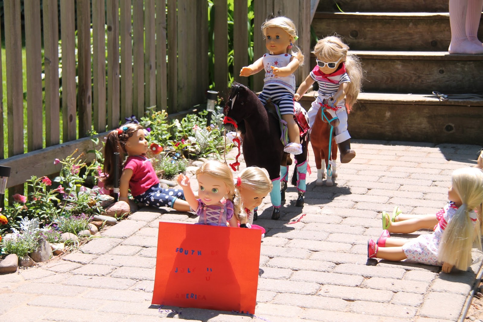 American Girl Doll Play: Celebrating the 4th With a Doll Parade