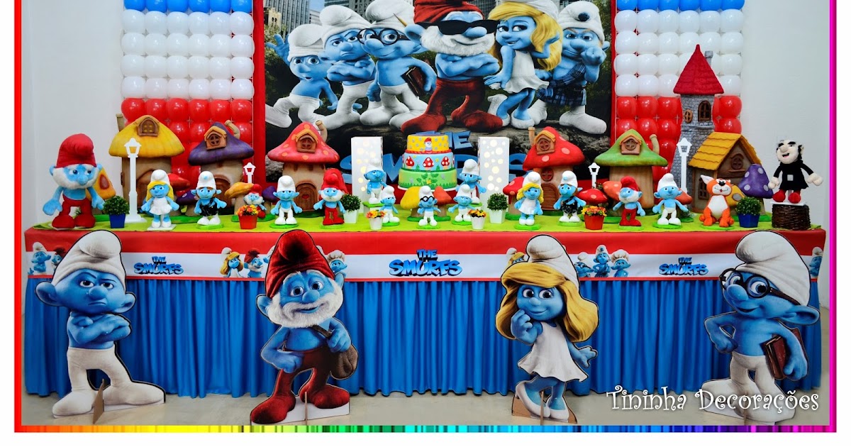 Tininha Decorações: Os Smurfs