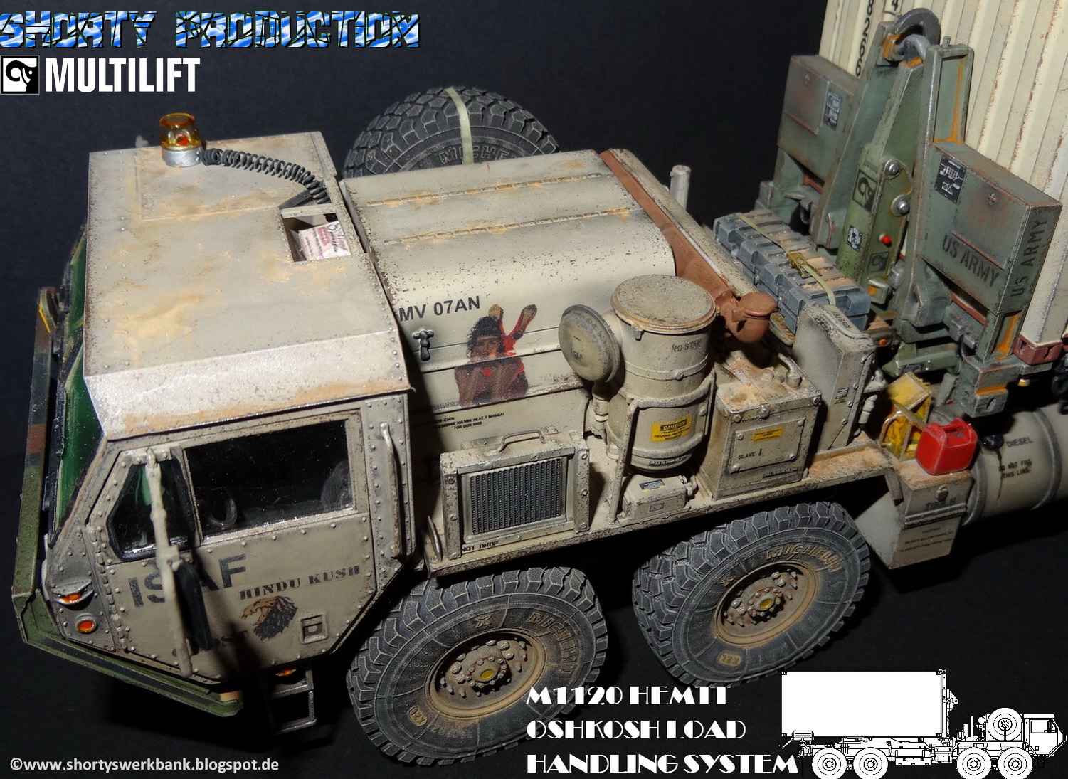 Shorty-Production: M1120 HEMTT OSHKOSH LOAD HANDLING SYSTEM TRUCK