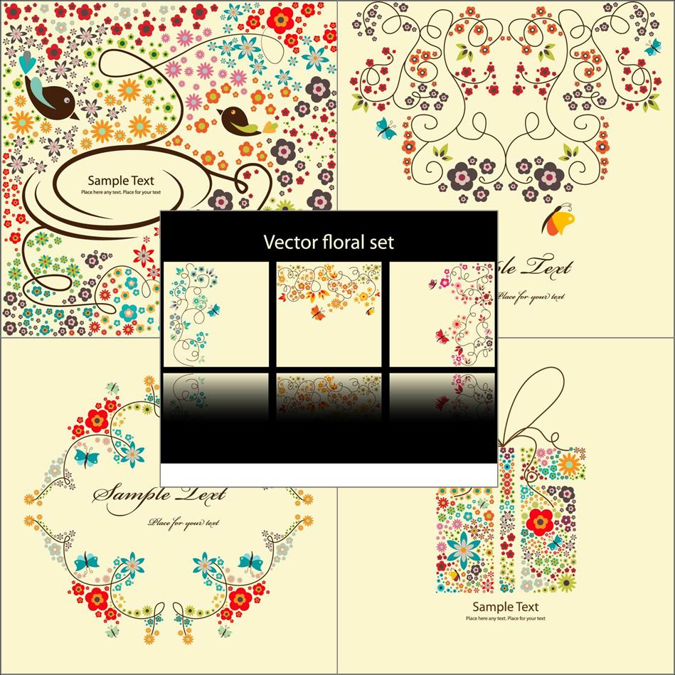 Happy Delicious Stuff: Clip Art - Floral Greeting Card