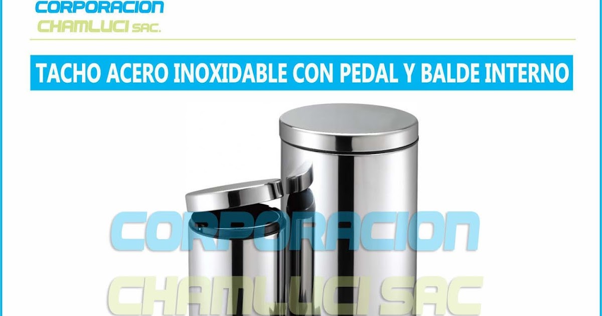 PRODUCTOS DE LINEA INSTITUCIONAL Y HOTELERA: tacho de acero inoxidable ...
