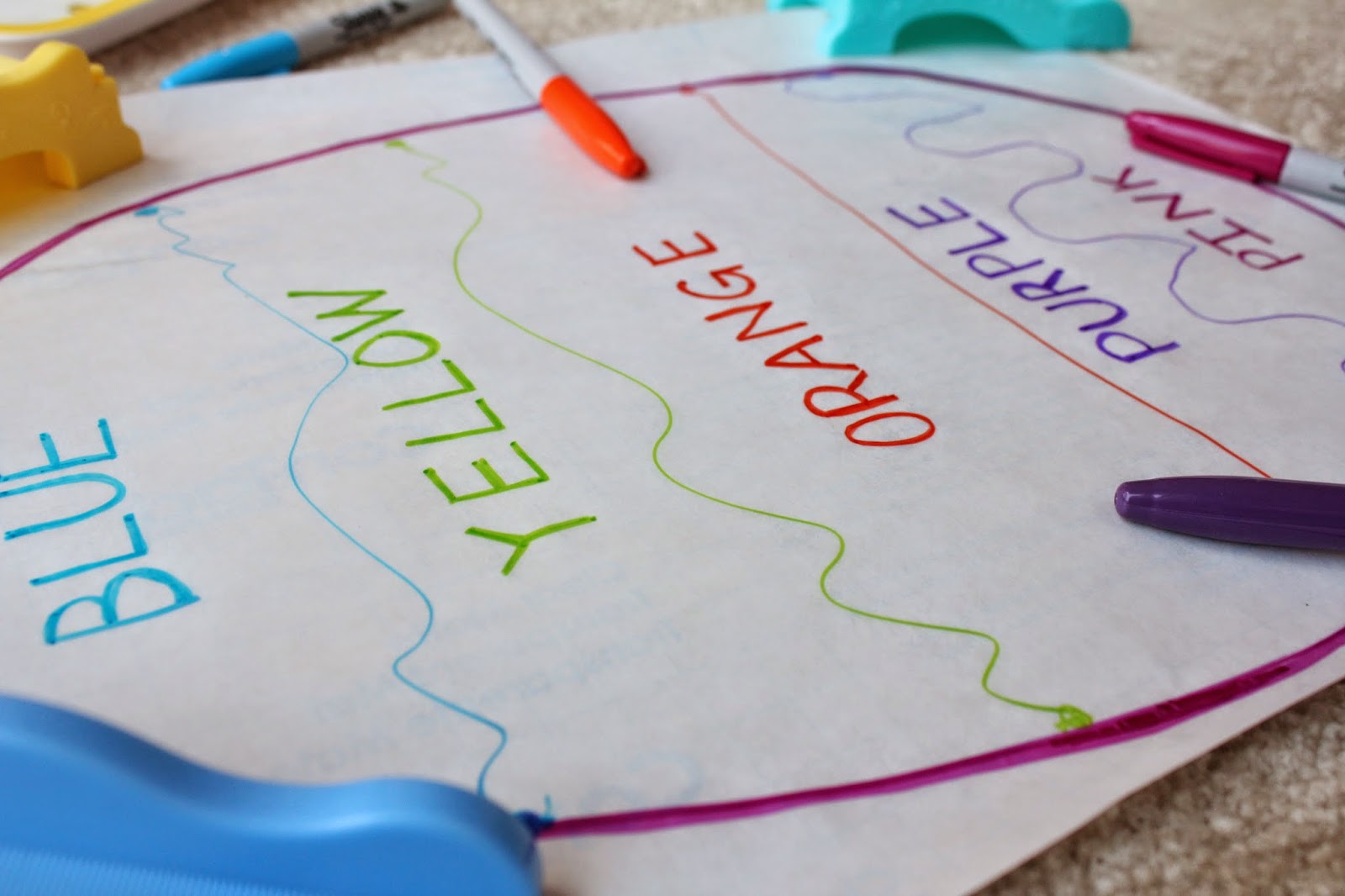 Little Sign, and More: Easter Egg Color-Sorting Collage