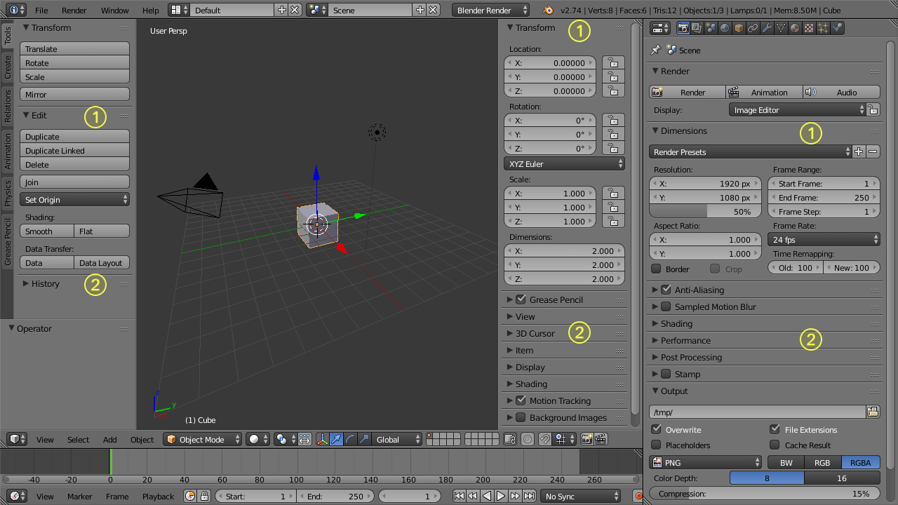 BELAJAR BLENDER 3D - PANEL | PANELS