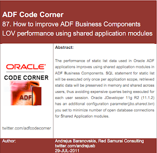 Andrej Baranovskij Blog: ADF Code Corner Article - 087. How-to improve LOV performance with ...