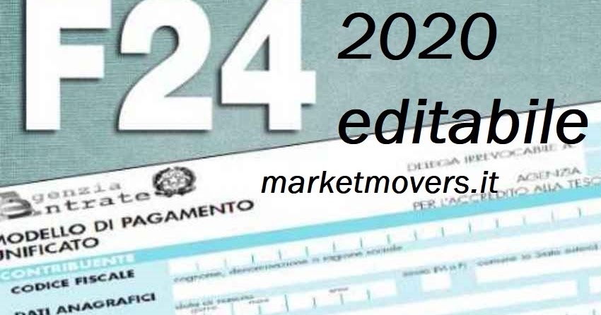 Modello F24 Per Sanatoria 2020 Pdf Guida Completa e Aggiornata - Decorativo