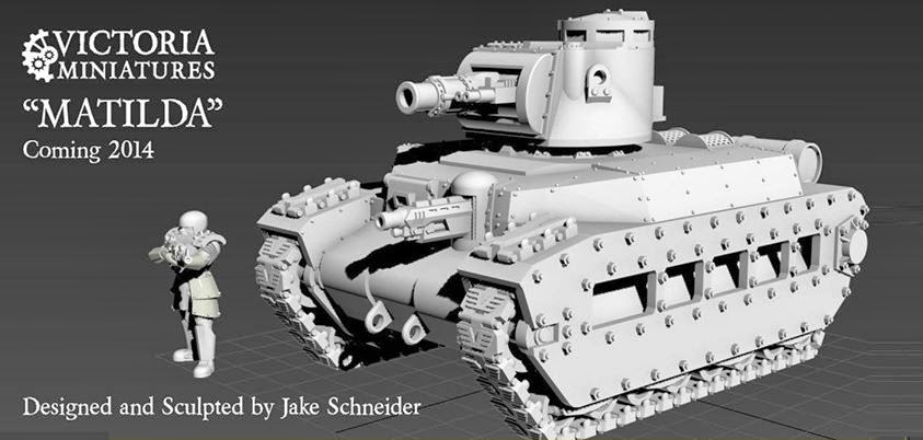 Tabletop Fix: Victoria Miniatures - "Matilda" Tank Preview