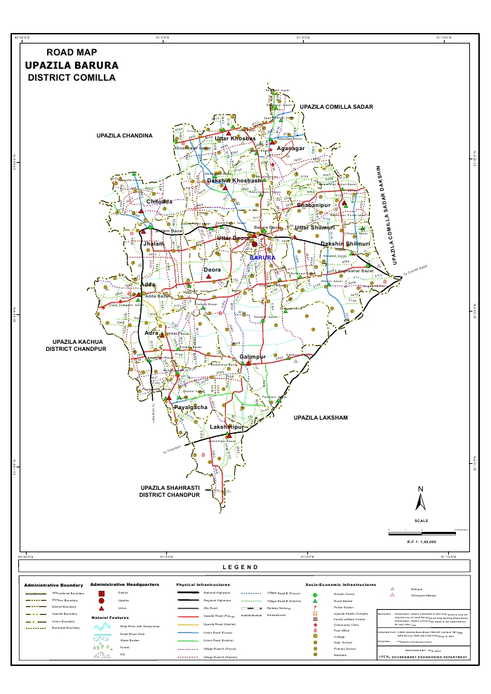 Mouza & Land Use Maps of Barura Upazila, Comilla, Bangladesh - Tourism ...