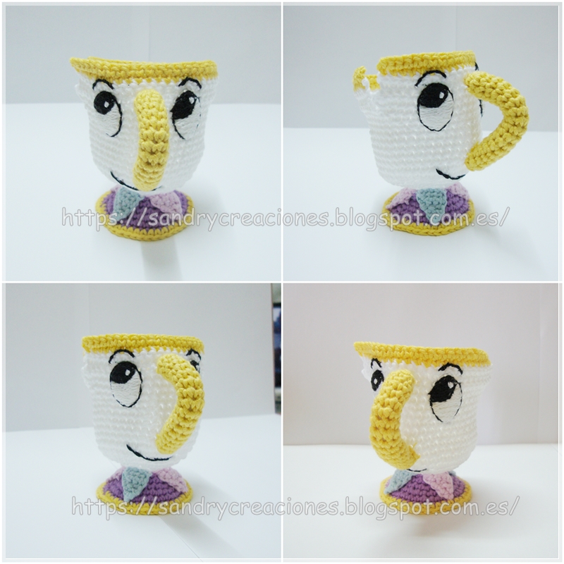 SanDryCreaciones: CAL Taza Chip y CAL Pollito Floro