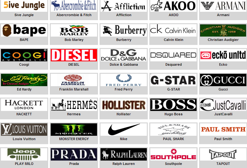 Toda las marcas de ropas - Imagui