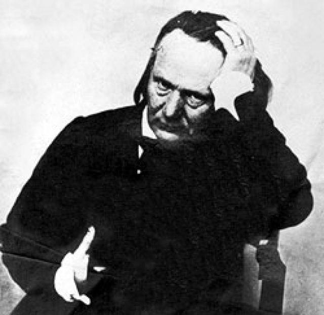 Forget What Did: Victor Hugo gets his author photo taken.