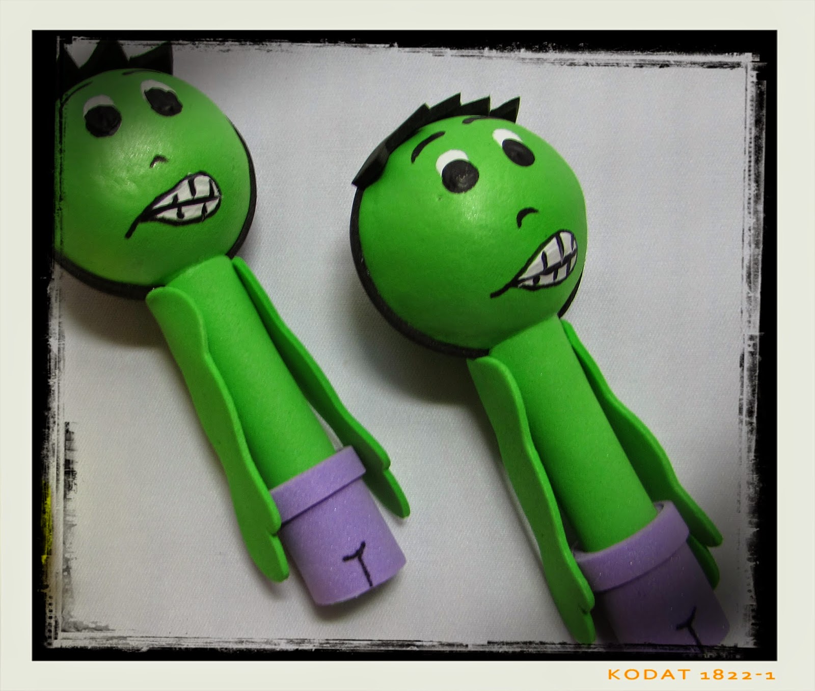 Lu artes: Ponteira de lápis em EVA Hulk