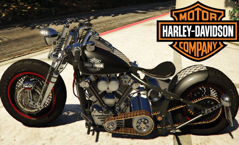 MOD GTA V - MOGE HARLEY DAVIDSON KNUCKLEHEAD BOBBER | Mod GTA V