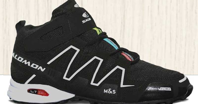 Sepatu Gunung Salomon High Hitam Putih [SGH-005] | Omsepatu.com