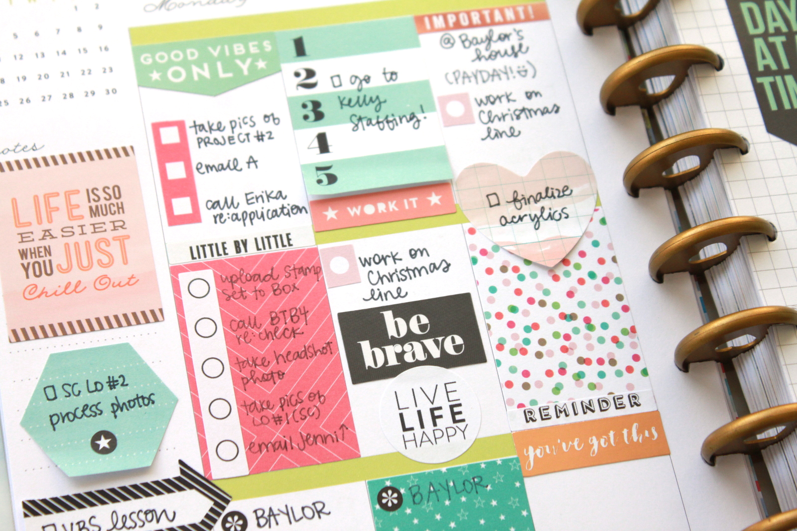Crafty Scrapbooker: Planner Spread {mambi}