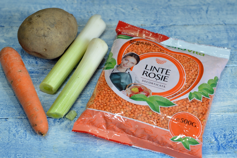 Supa crema de linte rosie - CAIETUL CU RETETE