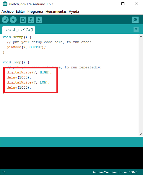 Aprender Arduino: El código