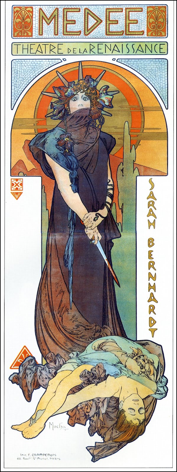 medee - alphonse mucha (theatre adv.) | Mucha art, Alphonse mucha art ...