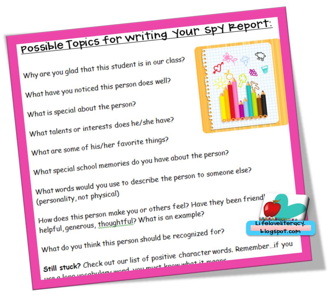 Life, Love, Literacy: Spy Reports Pictures: Friday Flashback: Linky