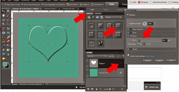 GRANNY ENCHANTED'S BLOG: How to Emboss Paper in Photoshop Elements.
