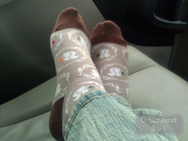 No Socks Day Boycott - Outnumbered 3 to 1