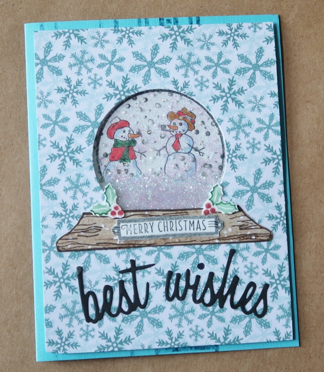 Ink Stains: Snow-globe Shaker Card