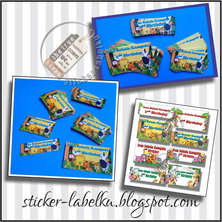 Sticker-Labelku: Label Paket Ultah