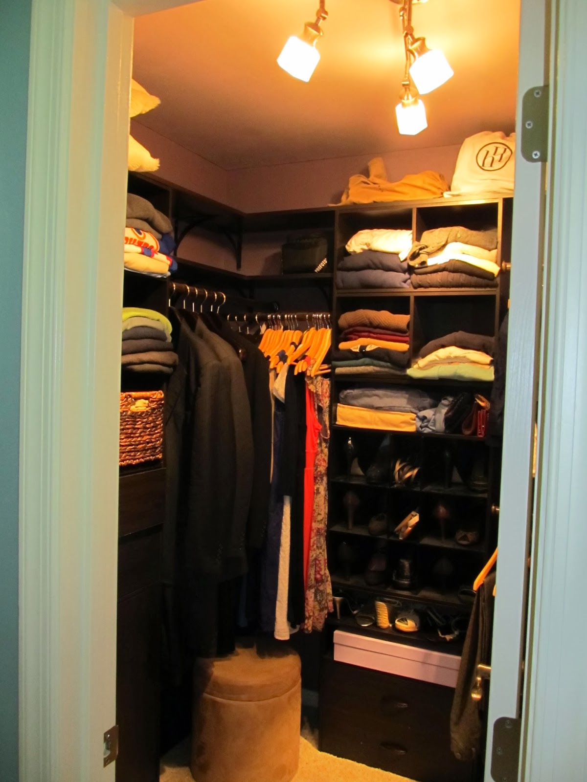 Half Finished House: Half Finished House Tour: Master Closet Makeover