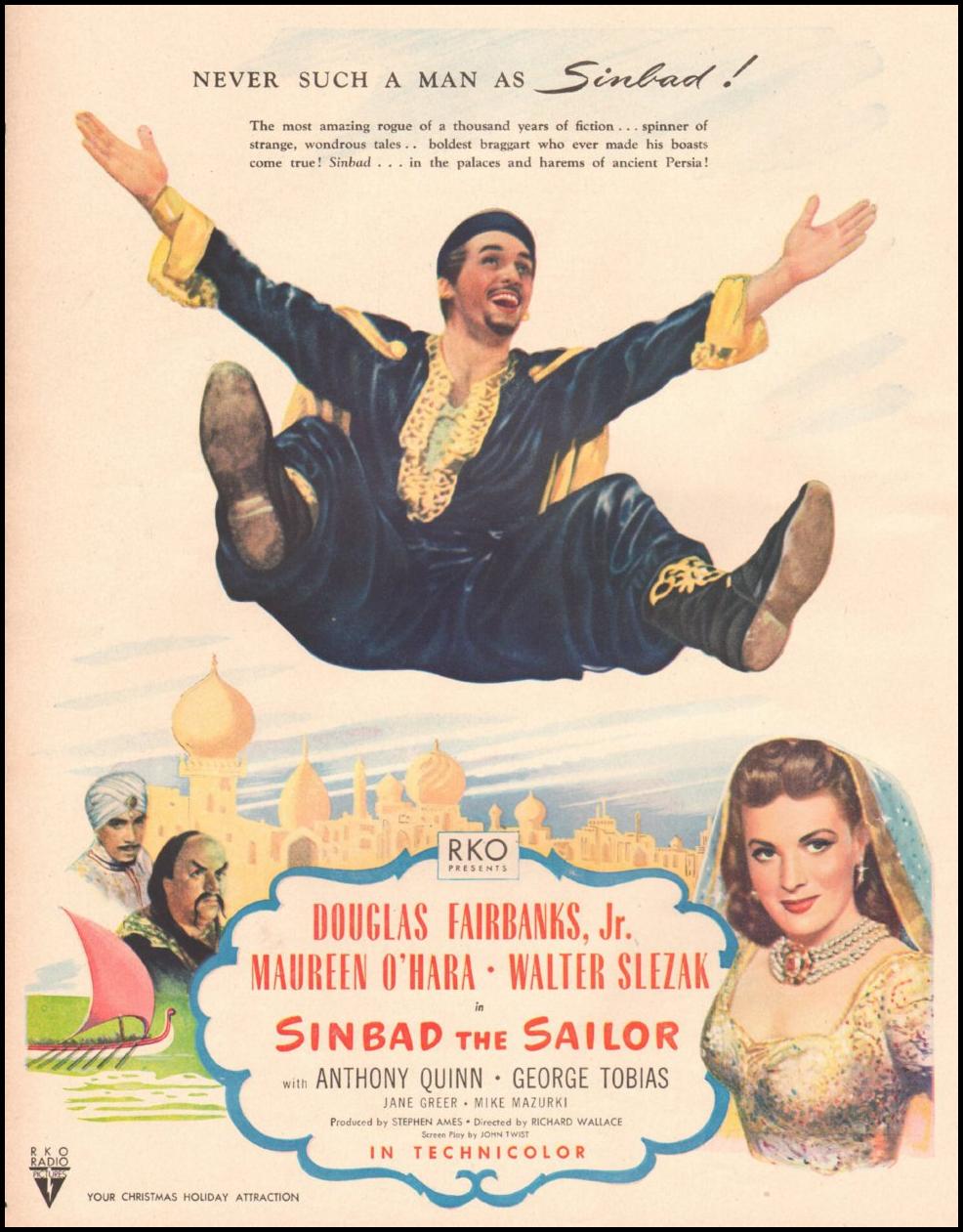 The Geeky Nerfherder: Movie Poster Art: Sinbad (1947 - 2012)