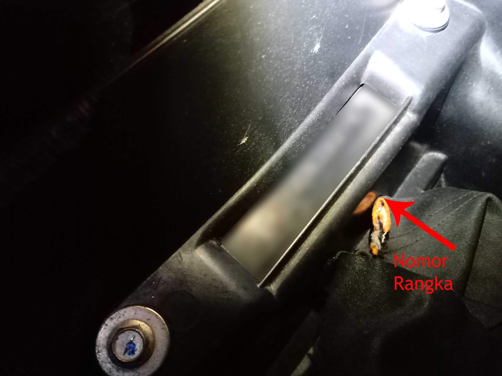 Letak Nomor Rangka dan Nomor Mesin Sepeda Motor - KEPOINDONESIA