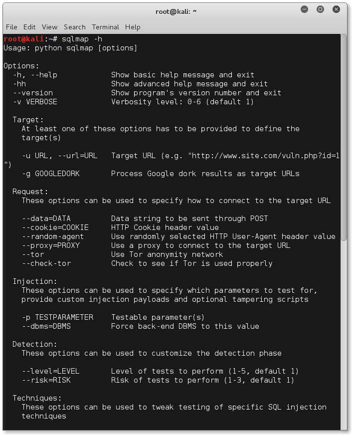Sqlmap Tutorial Sql Injection Complete Commands Kali Linux The