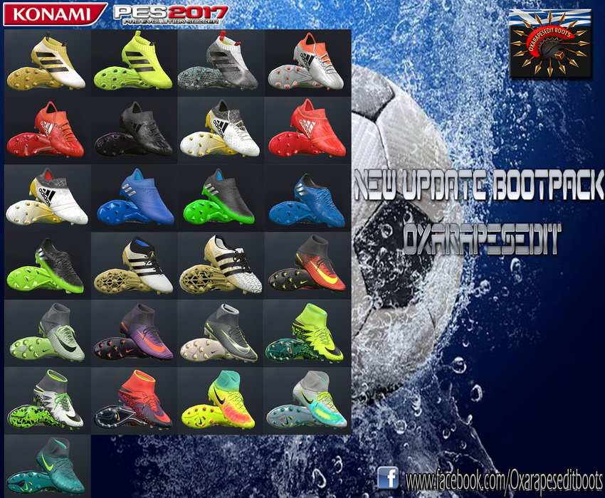 pes-modif: PES 2017 New Updated Boots Pack 2016/17 By Oxarapesedit