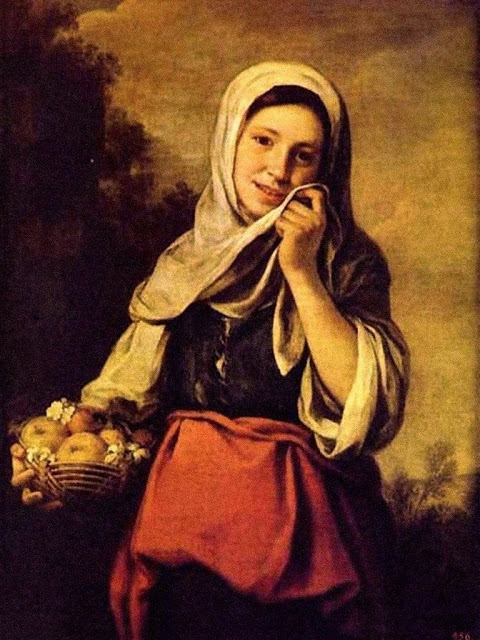 PINTURAS DIVERSAS: LA NIÑA VENDEDORA DE FRUTAS BARTOLOMÉ ESTEBAN MURILLO