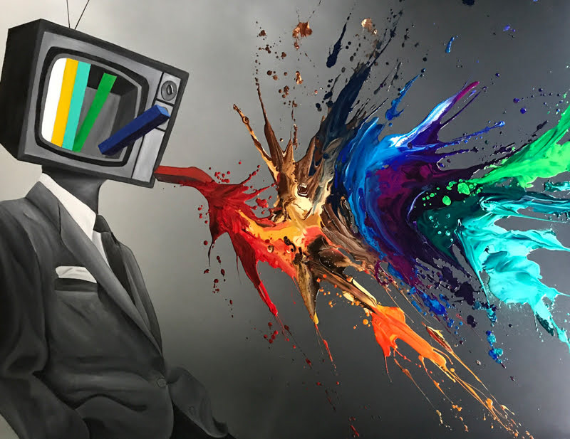 Artospective: Faceless Paintings by Kevin Vigil.