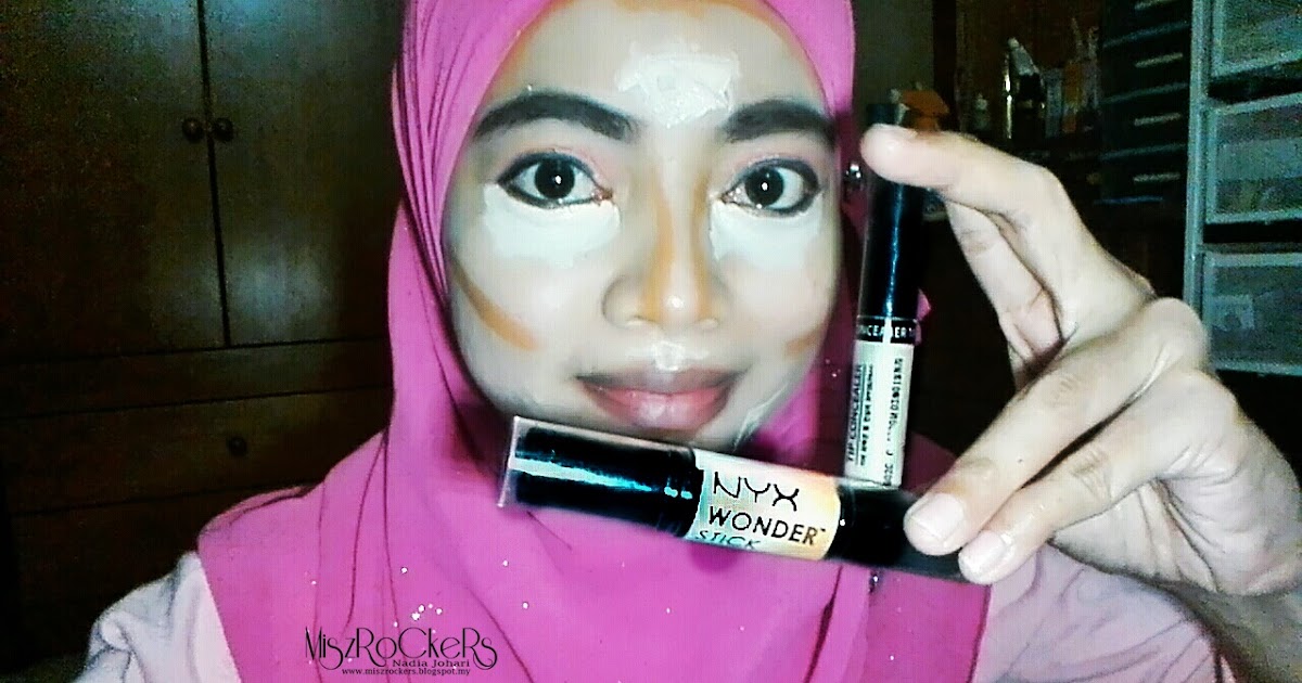 BUAT SHADING MUKA DENGAN NYX WONDER STICK DAN CONCEALER COVER ...