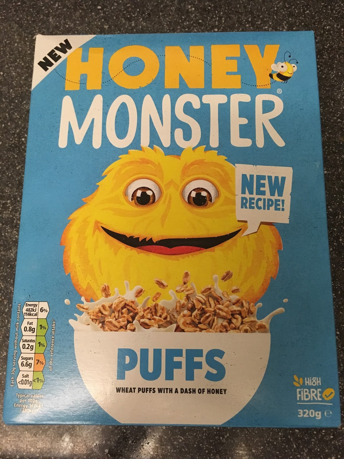 A Review A Day: Today's Review: Honey Monster Puffs