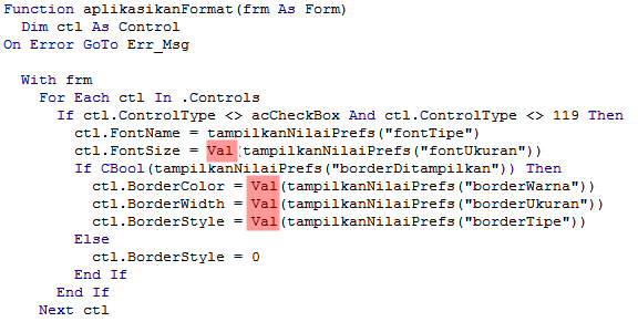 Fungsi Val di MS Access - Access Terapan
