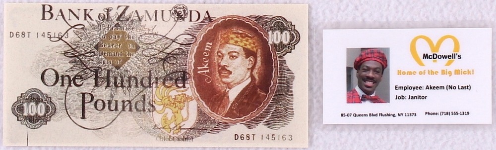 O DINHEIRO DE ZAMUNDA... - O dinheiro fictício do filme "Um Príncipe em ...