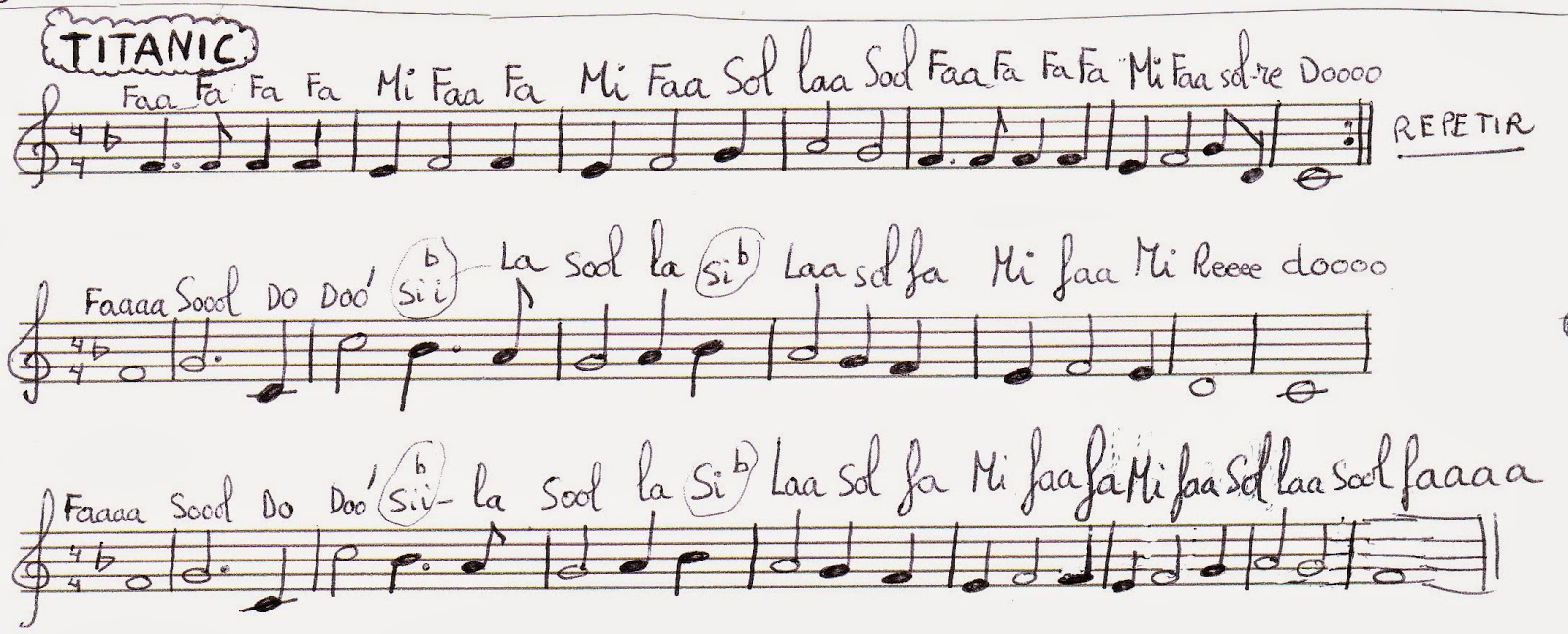 Música 3º: Titanic