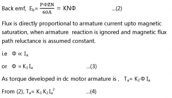 DC Series Motor Characteristics