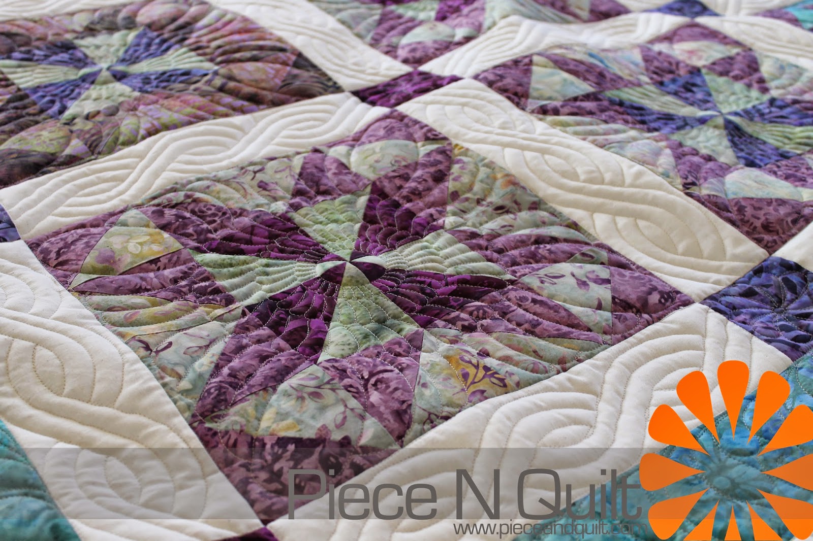 Piece N Quilt: Custom Machine Quilting - Feathers & Cables