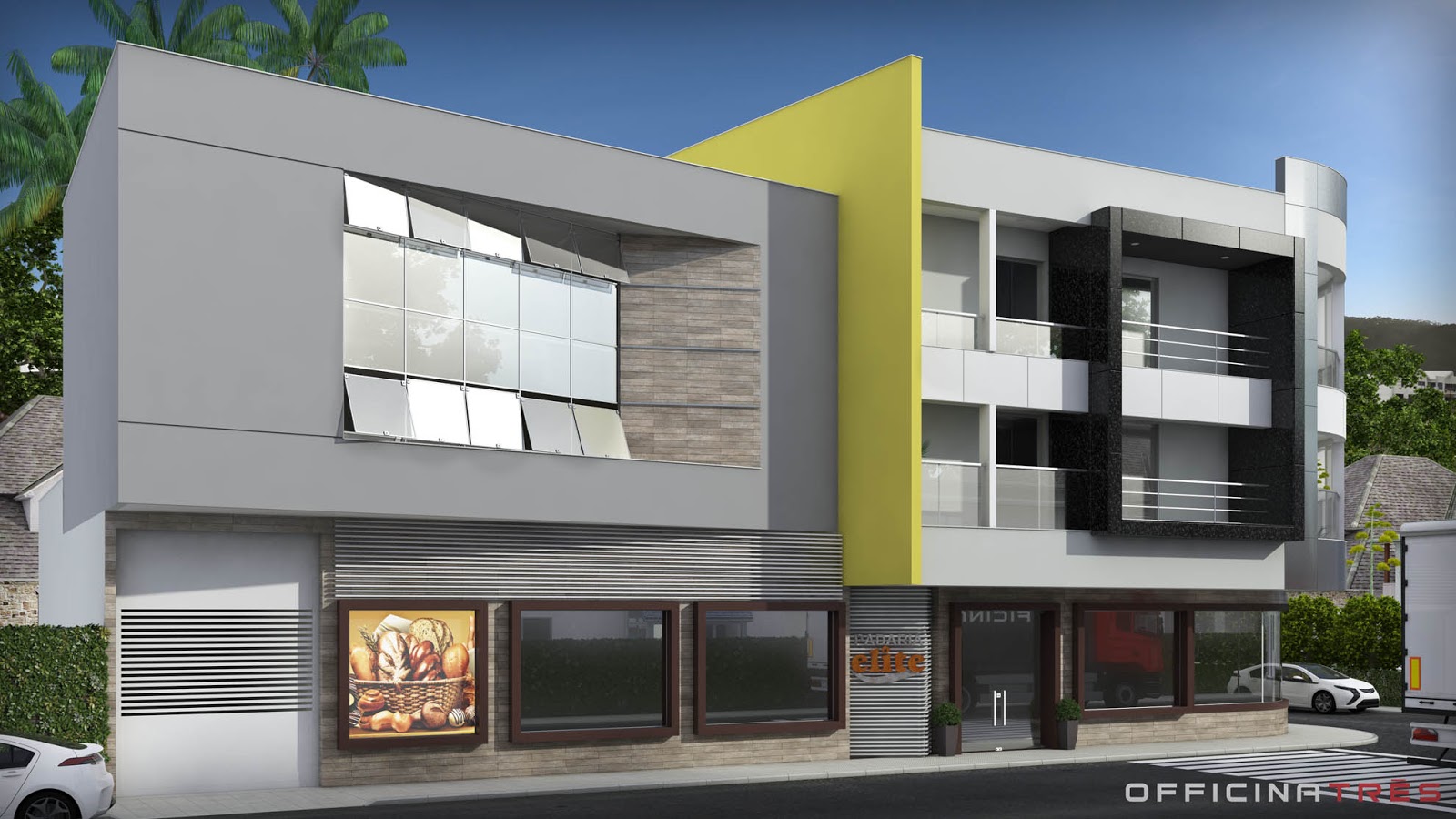 OfficinaTrês: Reforma de prédio misto em Lajinha-MG