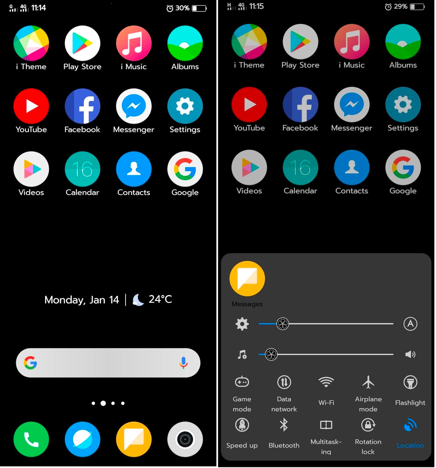 √ MIUI Dark Theme - vivo-themes.com